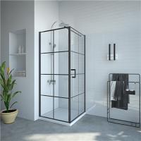 China Black   6mm Tempered Glass Shower enclosures  800*800*1900mm for sale