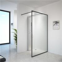 China black  Stainless Sliding 6mm Tempered Glass Shower Door 1200X2000mm for sale
