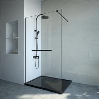 China black  Stainless Sliding 6mm Tempered Glass Shower Door 1200X2000mm for sale