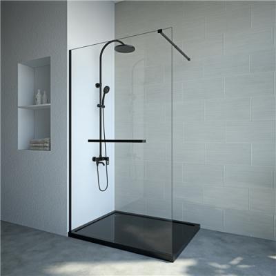 China black  Stainless Sliding 6mm Tempered Glass Shower Door 1200X2000mm for sale