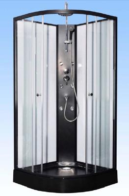 China Convenient Comfort Black Corner Shower Cabinets For Large Scale Shopping Malls for sale