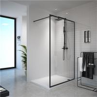 China black  Stainless Sliding 6mm Tempered Glass Shower Door 1200X2000mm for sale