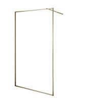 China golden   Stainless Sliding 6mm Tempered Glass Shower Door 1200X2000mm for sale