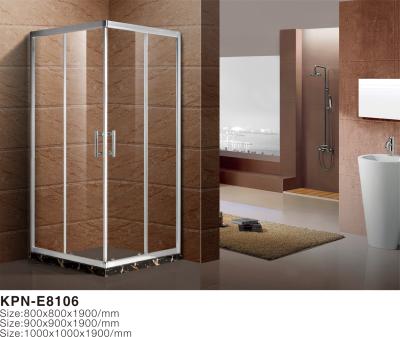 China Square 6mm tempered glass 900x900x2000mm Bathroom Curved Corner Shower Enclosure , Shower And Bath Enclosures for sale