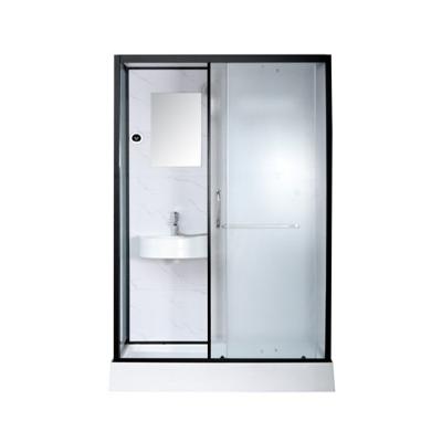 China Shower Cabins White  Acrylic ABS Tray  1200*800*2150mm black aluminium for sale