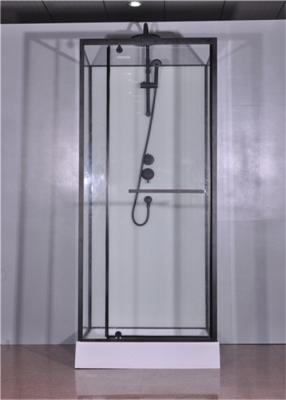 China Fashion Pivot Door， Corner Shower Stalls , Square Shower Cabin with  white  acrylic tray for sale