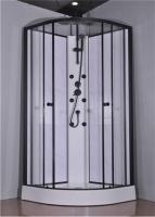 China Bathroom Shower Cabins , Shower Units 850 X 850 X 2250 mm Black aluminium for sale