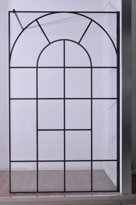 China Black  Stainless Sliding 6mm Tempered Glass Shower Door 1200X2000mm for sale