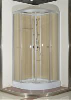 China Shower Cabin with White  acrylic tray 900*900*2150cm  silive   aluminium for sale