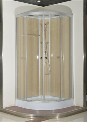 China Shower Cabin with White  acrylic tray 900*900*2150cm  silive   aluminium for sale
