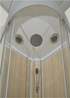 China Shower Cabin with White  acrylic tray 900*900*2150cm  silive   aluminium for sale