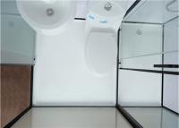 China Shower Cabins White  Acrylic ABS Tray 1900*1200*2150mm  black  aluminium  side open for sale