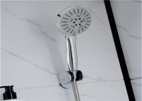 China Shower Cabins White  Acrylic ABS Tray 1900*1200*2150mm  black  aluminium  side open for sale