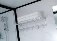 China Shower Cabins White  Acrylic ABS Tray2000*1160*2150mm  black  aluminium front open for sale