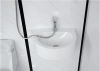 China Shower Cabins White  Acrylic ABS Tray  1600*1200*2150mm black aluminium for sale