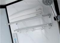 China Shower Cabins White  Acrylic ABS Tray  1600*1200*2150mm black aluminium for sale