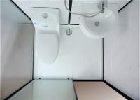 China Shower Cabins White  Acrylic ABS Tray  1600*1200*2150mm black aluminium for sale
