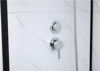 China Shower Cabins White  Acrylic ABS Tray 1700*1200*2150mm  black  aluminium for sale