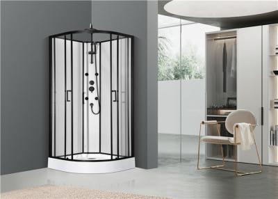 China Bathroom Shower Cabins , Shower Units 850 X 850 X 2250 mm  Black aluminium for sale