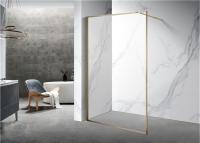 China golden   Stainless Sliding 6mm Tempered Glass Shower Door 1200X2000mm for sale