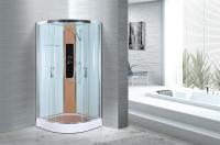 China Comfort Waterproof Curved Corner Shower Enclosure Kits Free Standing Type for sale