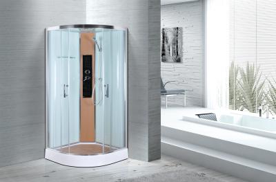 China Comfort Waterproof Curved Corner Shower Enclosure Kits Free Standing Type for sale