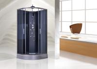 China Tempered Glass Quadrant Shower Cubicles PVC In Matt Grey Functional Panel for sale