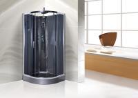 China CE Approved Quadrant Shower Cubicles Normal Temperature With Grey Tempered Shelf for sale