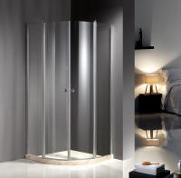 China Chrome Profile 900X900 Quadrant Shower Enclosures , Clear Glass Shower Enclosures for sale