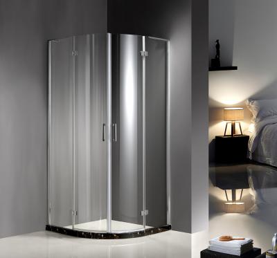 China 900X900X1900 6MM tempered glass Professional Hinged Quadrant Shower Enclosure , Curved Corner Shower Units for sale