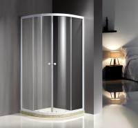 China White Quadrant Curved Corner Shower Enclosure Convenient Comfort Free Standing Type for sale