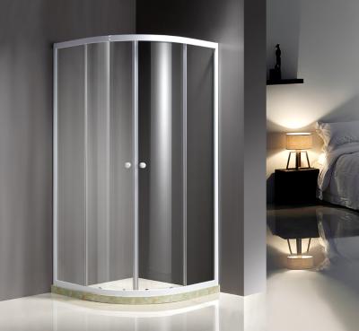 China White Quadrant Curved Corner Shower Enclosure Convenient Comfort Free Standing Type for sale