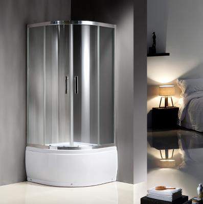 China Enclosed Modular Framed Quadrant Shower Cabin , Curved Shower Stall Kits for sale
