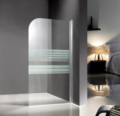 China Bathing 1400x800mm Glass Shower Enclosures With Serigraphy Painted for sale