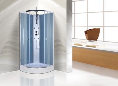 China Free Standing Quadrant Shower Cubicles With Transparent Tempered Glass Fixed Panel for sale