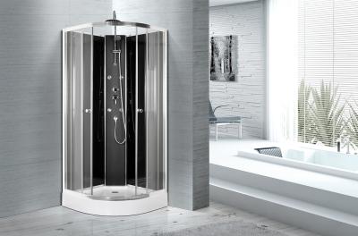 China 850 X 850 Bathroom Quadrant Shower Cubicles Transparent Tempered Glass Materials for sale