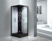 China Matt Black Profiles Sliding Glass Door Shower Enclosure Kits For Star-Rated Hotels for sale