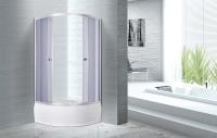 China 900x900x2100mm Quadrant Shower Enclosure 4mm Tempered Smoke Glass for sale