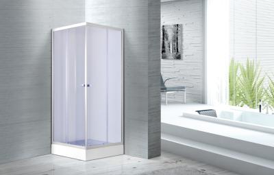 China 4mm Smoke Glass Convenient Square Bathroom Glass Shower Enclosures Free Standing CE SGS Certification for sale