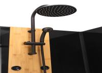 China Shower Cabin with White  acrylic tray 1200*800*2250cm black  aluminium for sale
