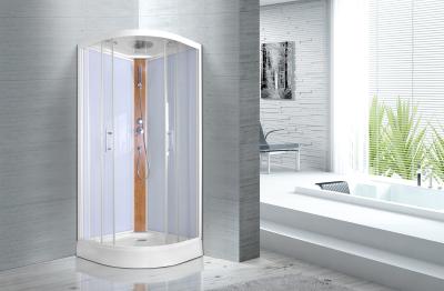 China Curved Corner 900 X 900 X 2150mm Bathroom Glass Cabin for sale