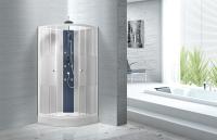 China Popular White ABS Tray Corner Shower Stalls , Circle Quadrant Shower Cabin for sale