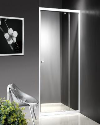 China 800x1900mm Convenient Clear Glass Bathroom Doors Free Standing Type KPN2089 for sale