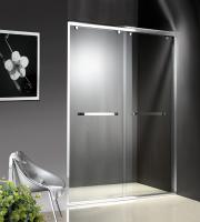 China Double Sliding 1200-2000x1950mm Shower Cubicle Doors With Wheels for sale