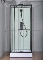 China Fashion Pivot Door， Corner Shower Stalls , Square Shower Cabin with  white  acrylic tray for sale