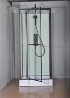 China Fashion Pivot Door， Corner Shower Stalls , Square Shower Cabin with  white  acrylic tray for sale