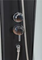 China Circle Quadrant Shower Cabin with white acrylic tray and roof for sale