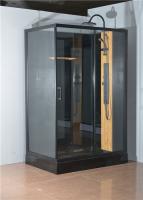 China Shower Cabin with White  acrylic tray 1200*800*2250cm black  aluminium for sale