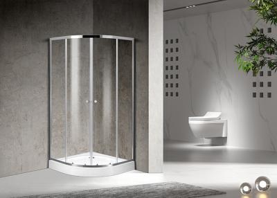 China Curved Corner Shower Enclosure , 900x900x2000mm  Shower And Bath Enclosures chrome  aluminium for sale