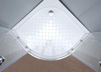 China Curved Corner Shower Enclosure , 900x900x2000mm  Shower And Bath Enclosures chrome  aluminium for sale